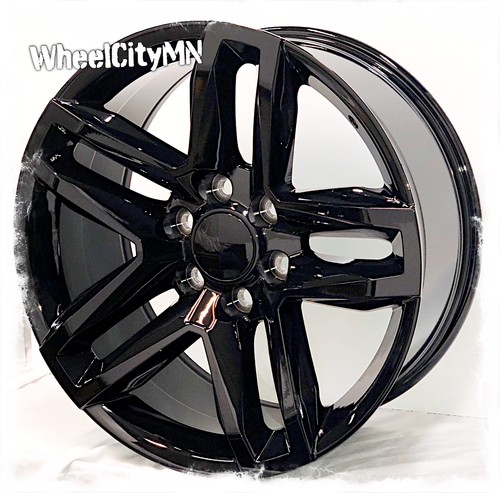 20" Gloss Black OE 5911 Replica Trail Boss Rims fits 2024 Chevy ...