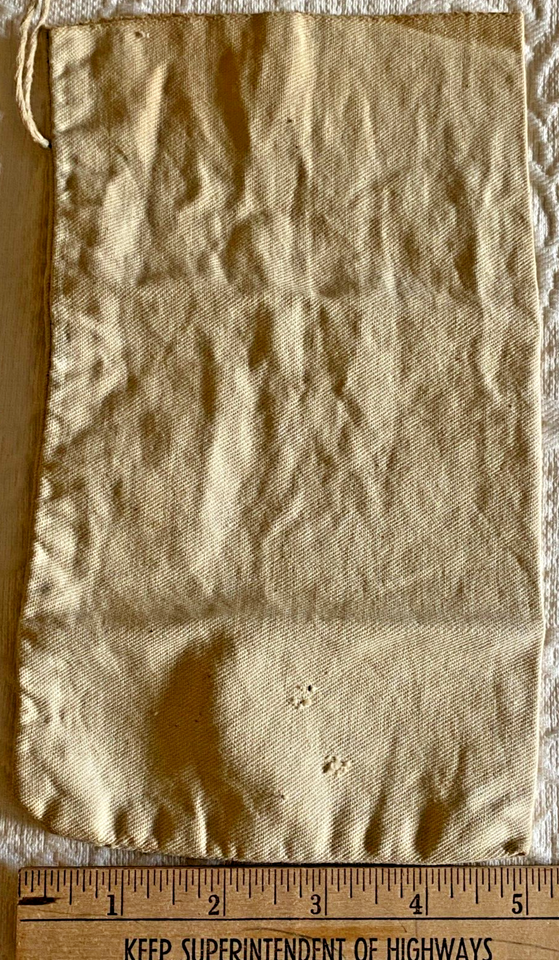 Antique vtg cloth money bag NEW BEDFORD MA Safe Deposit National Bank ...