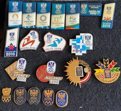 30 years of Austrian Olympic NOC pins - 20 pin set | eBay