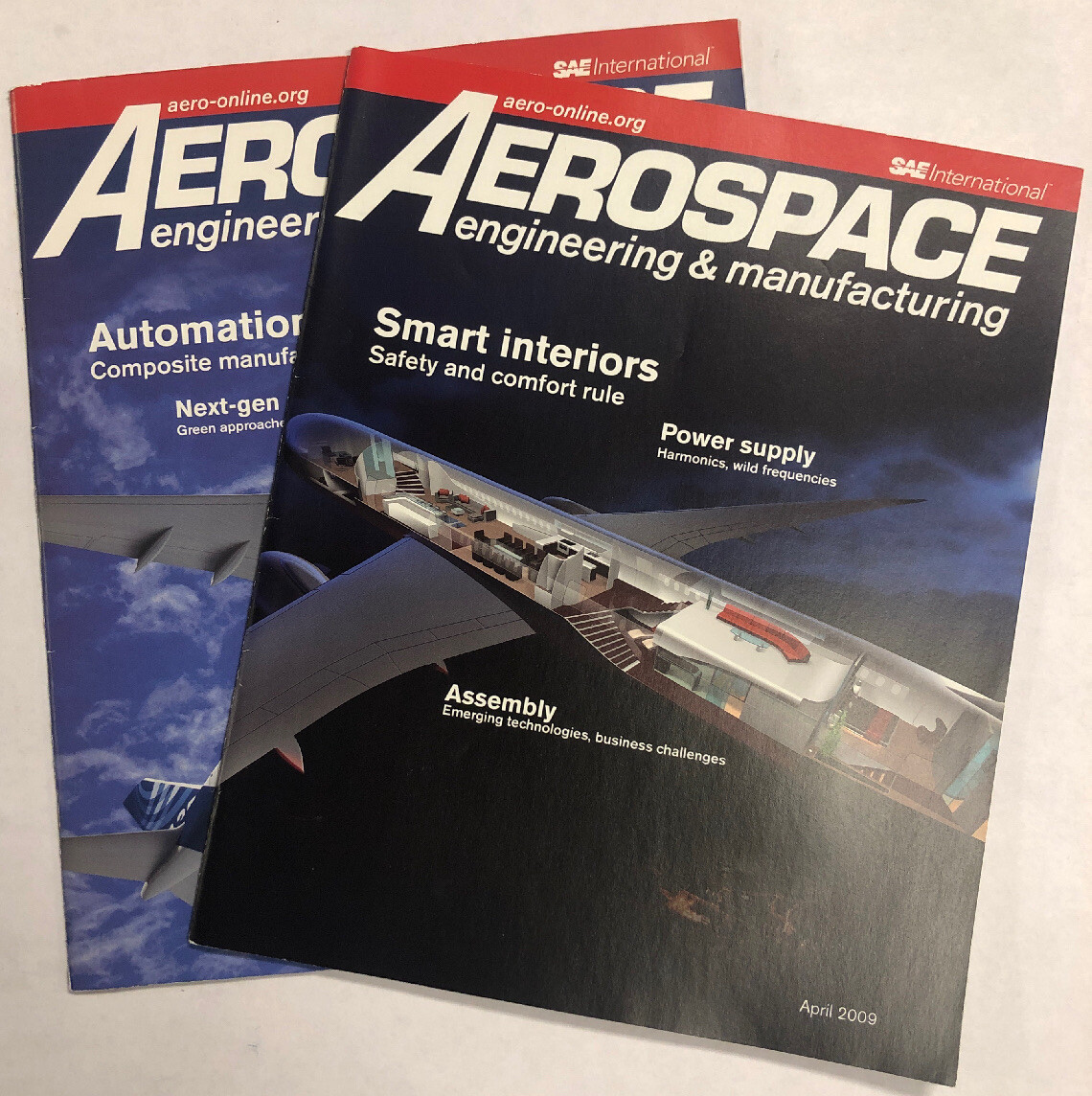 Two 2009 Issues Of Aerospace Engineering and Manufacturing Magazines | eBay