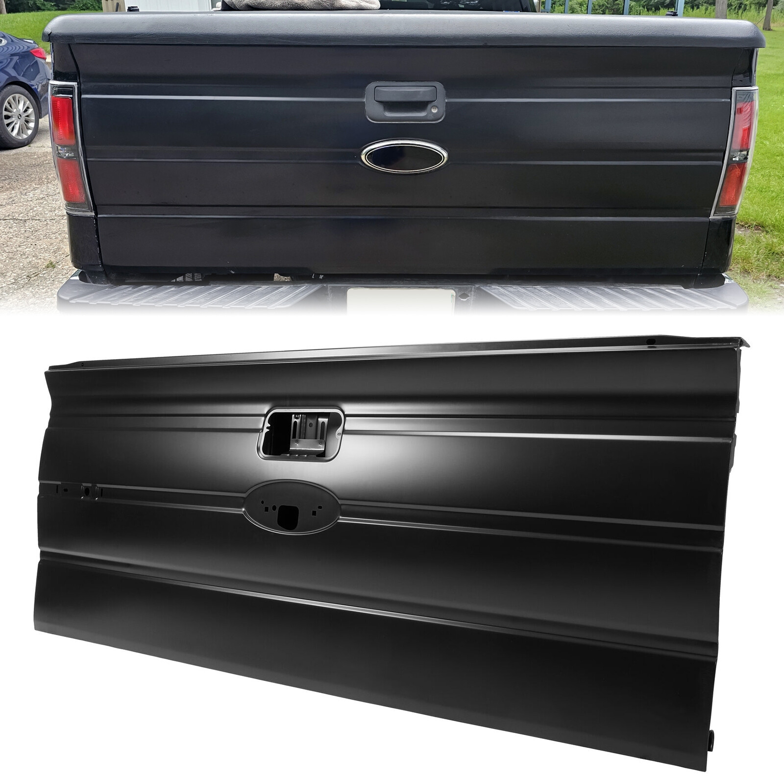 Steel Black For 2009-2013 2014 Ford F150 Rear Tailgate Tail Gate Shell ...