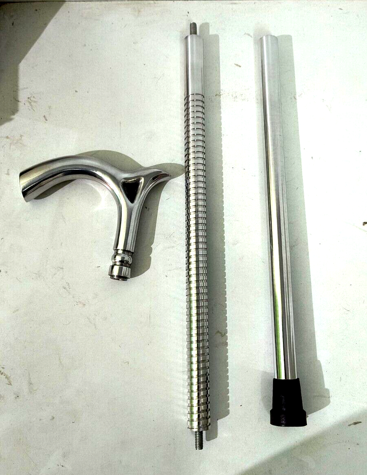 Steeliness Steel Aluminum Tactical Walking Cane The Remarkable V Handle ...