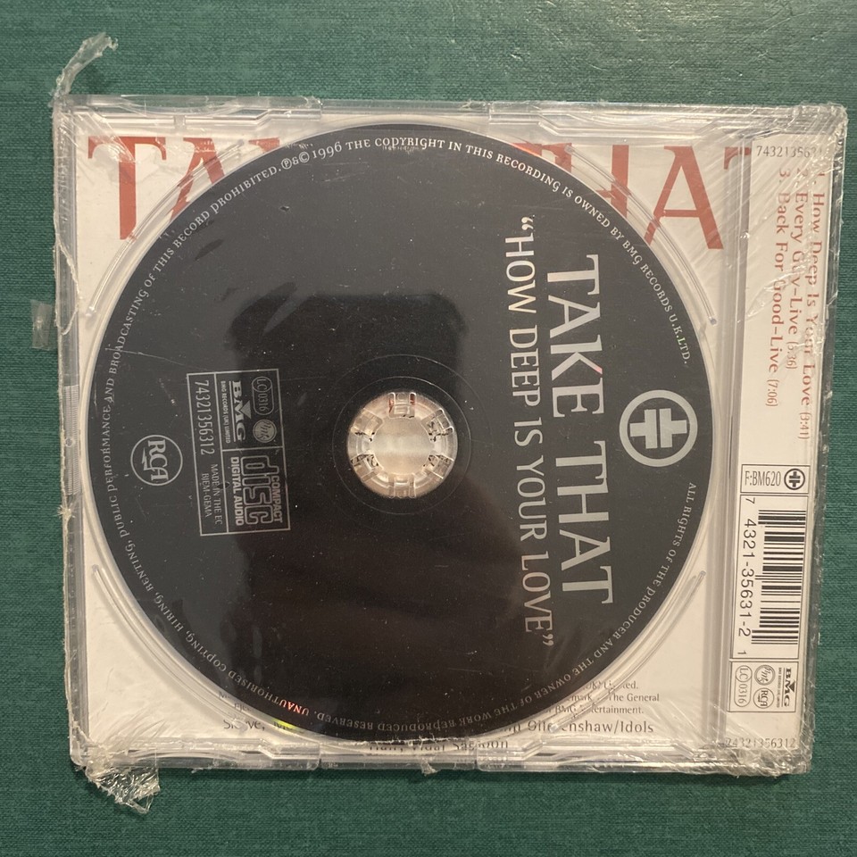 B4 Take That - How Deep Is Your Love (1996) CD2 BRAND NEW SEALED | eBay