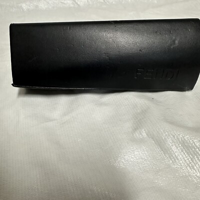 FENDI Twist Black Hard Faux Leather Eyeglass Sunglass Case | eBay