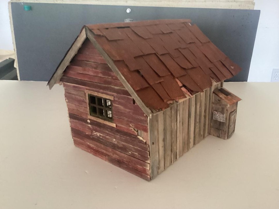 O On3 On30 Engine House /Shed Custom Blt Wood Weathered Logging Mining ...