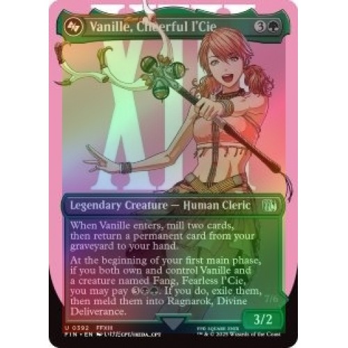 FOIL VANILLE, CHEERFUL L'CIE (BORDERLESS) (392) X4 Final Fantasy FIN ...