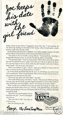 1930 Print Ad of LAVA Soap Story with George, the Lava Soap Man | eBay