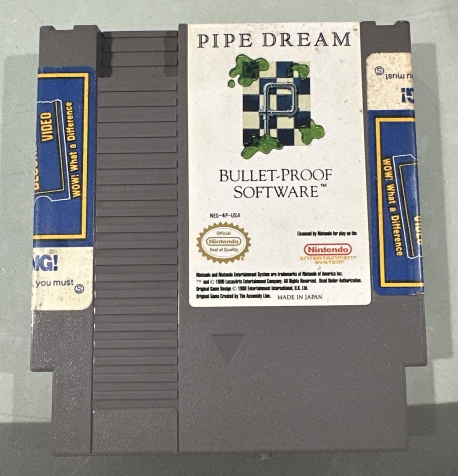 Pipe Dream (Nintendo NES) w/ Manual & Sleeve - NES Cartridge | eBay