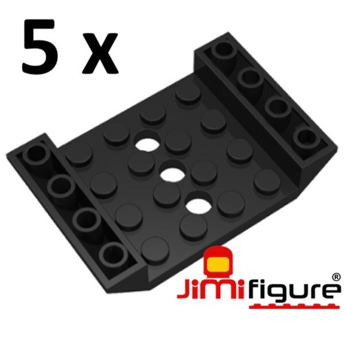 NEW 5 x LEGO Inverted Slope 45 6x4 Double with 4x4 Cutout Black 60219 ...