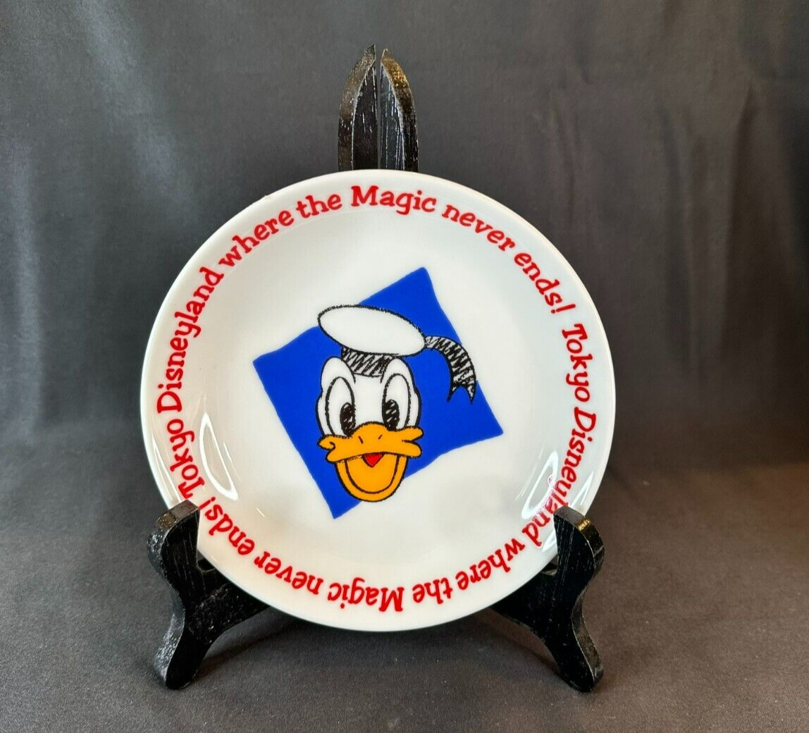 Tokyo Disneyland Donald Duck Plate Disney Japan 6" | eBay