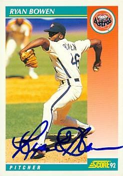Ryan Bowen autographed Baseball Card (Houston Astros) 1992 Score #762 ...