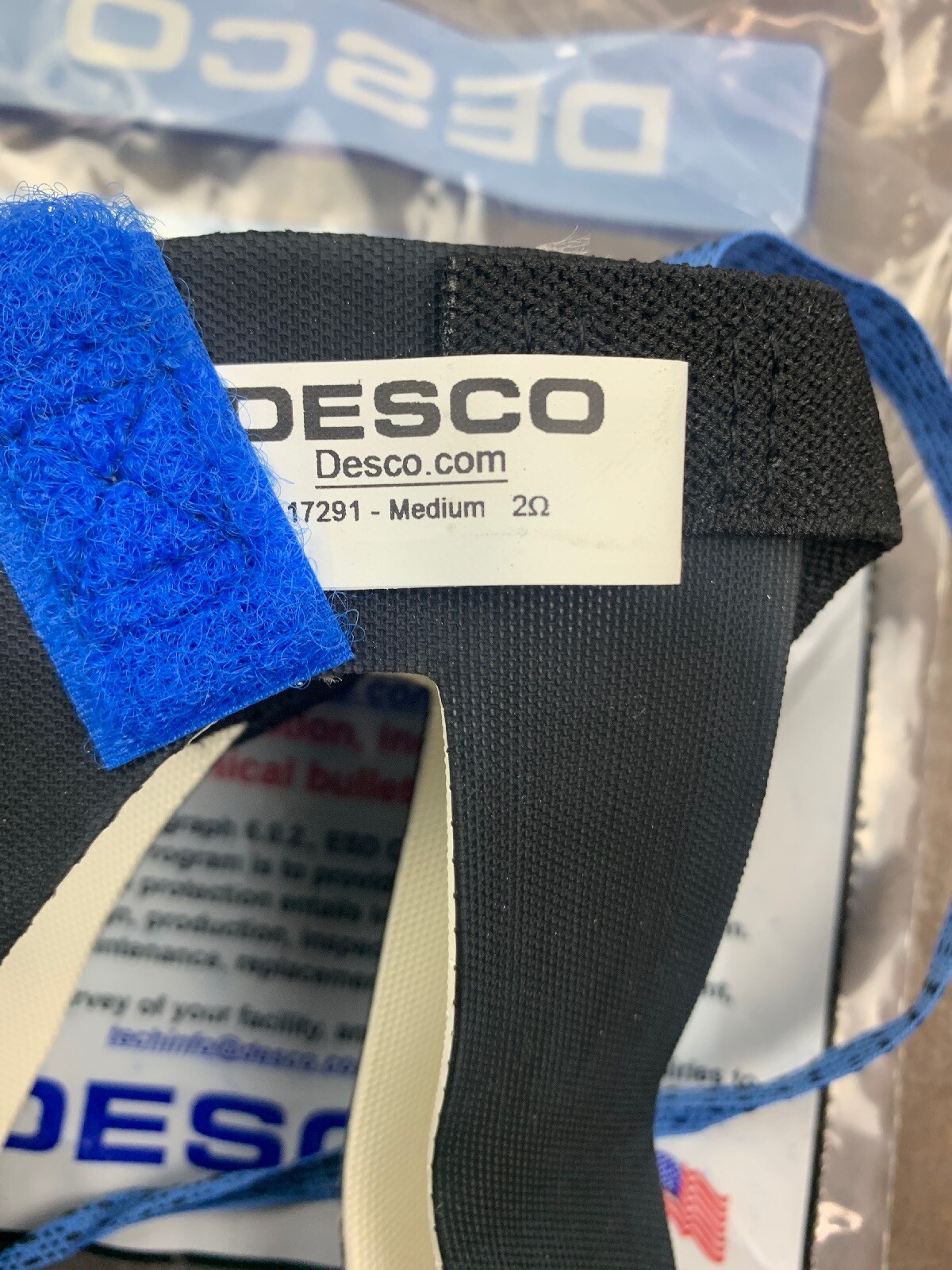 DESCO 17291 Premium Full Coverage Foot Grounder, 2 Meg Resistor Medium ...