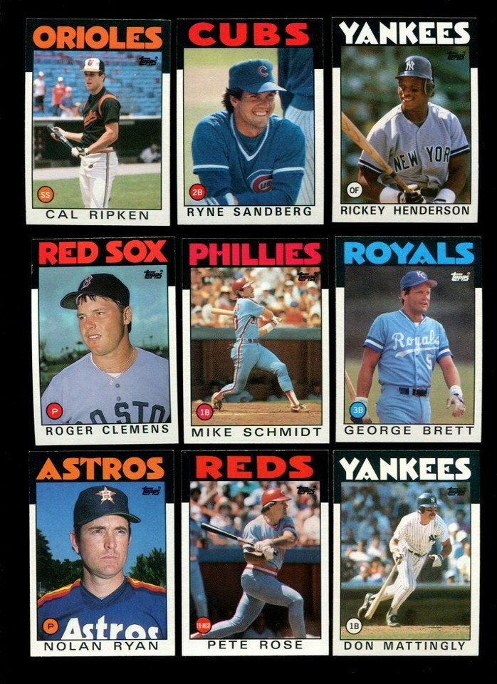 1986 TOPPS BASEBALL COMPLETE SET MINT *INV6299 | eBay