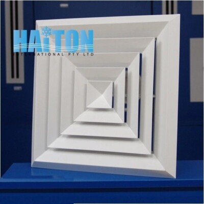 DUCT SQUARE CELILING Beveled Edge Diffuser (225mm~ 375mm) + Neck ...