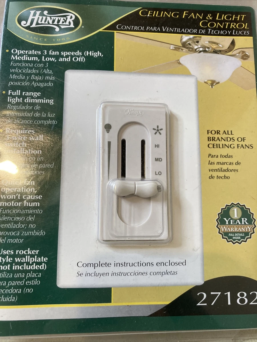 Hunter Ceiling Fan And Light Control Model 27182 | Shelly Lighting