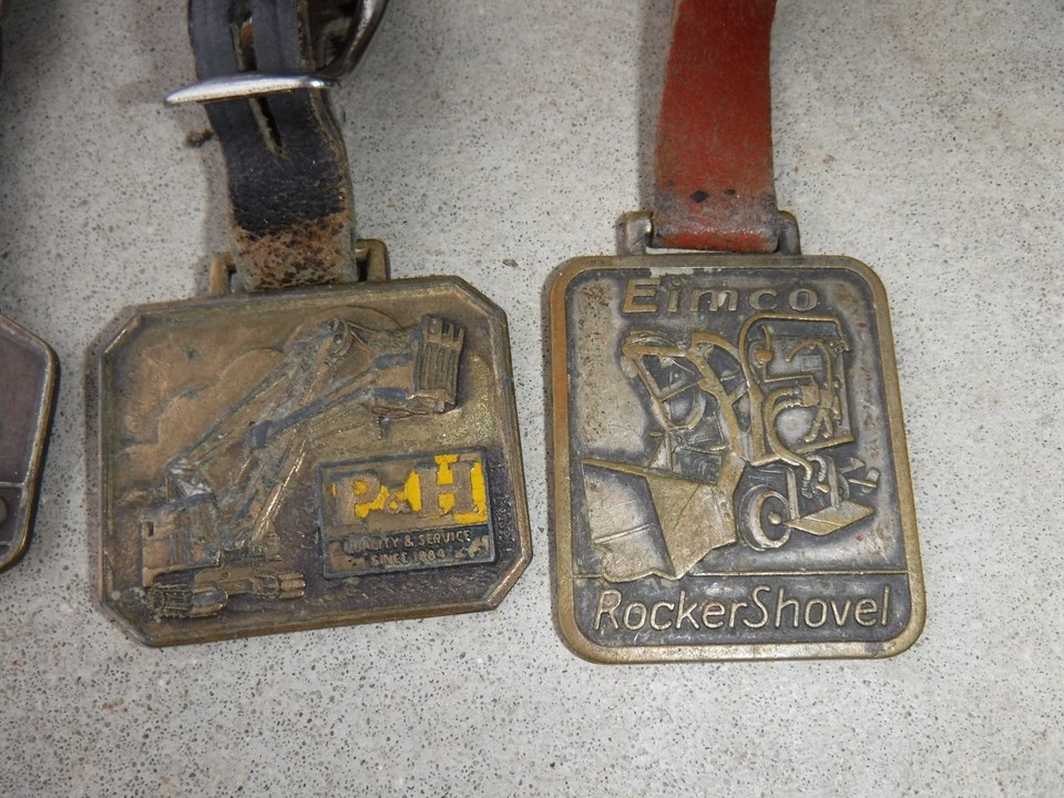 CONSTRUCTION MEDAL KEY RING 4 CHARMS EIMCO EUCLID MEMORABILIA ...