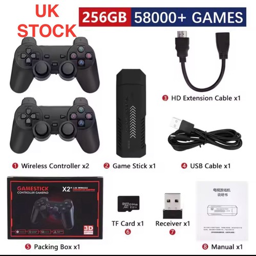 X2 plus 256GB 58000 Game 4K Game Player 3D HD Retro Video Game Console ...