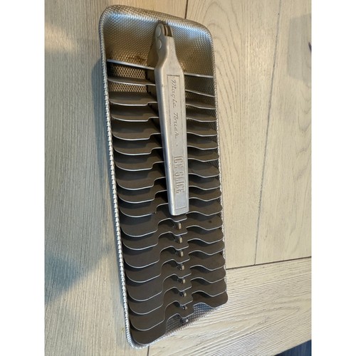 Vintage Magic Touch Ice Slice Aluminum Ice Cube Tray Lever Operated USA ...