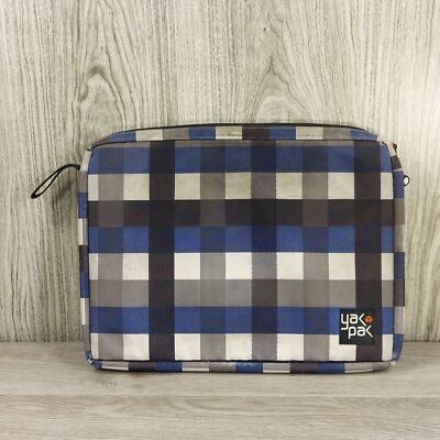 Yak Pak Laptop Bag Plaid Padded Laptop Device Carrying Case Arm Hand ...