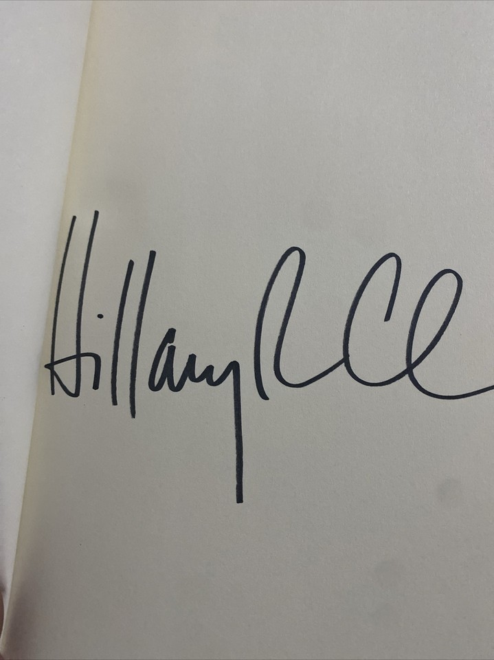 Hillary Rodham Clinton SIGNED Living History Book Used Collectible ...