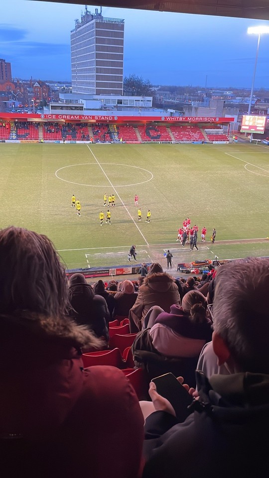 2026 CREWE ALEX ALEXANDRA V HARROGATE TOWN 25/26 LEAGUE 2 TEAMSHEET VGC ...