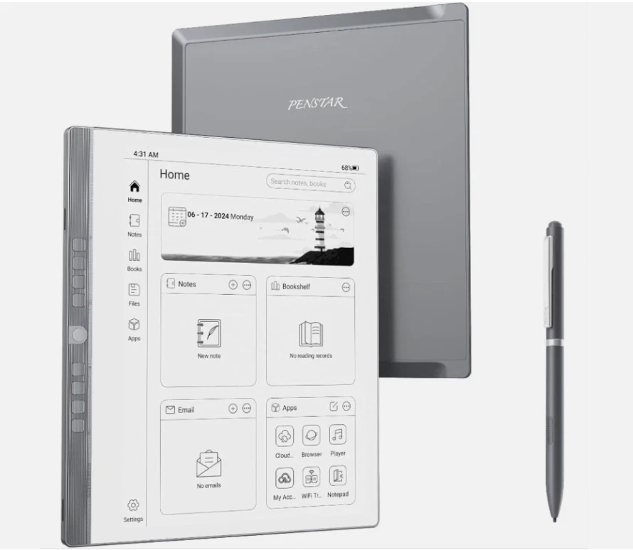 Penstar eNote Paper Tablet 10.3" Digital Notebook ePaper Note Taking ...