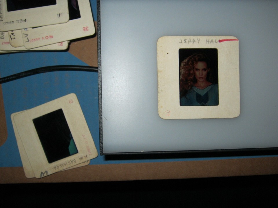 Original 1980s Magazine Archive 35mm Publicity Slide JERRY HALL | eBay