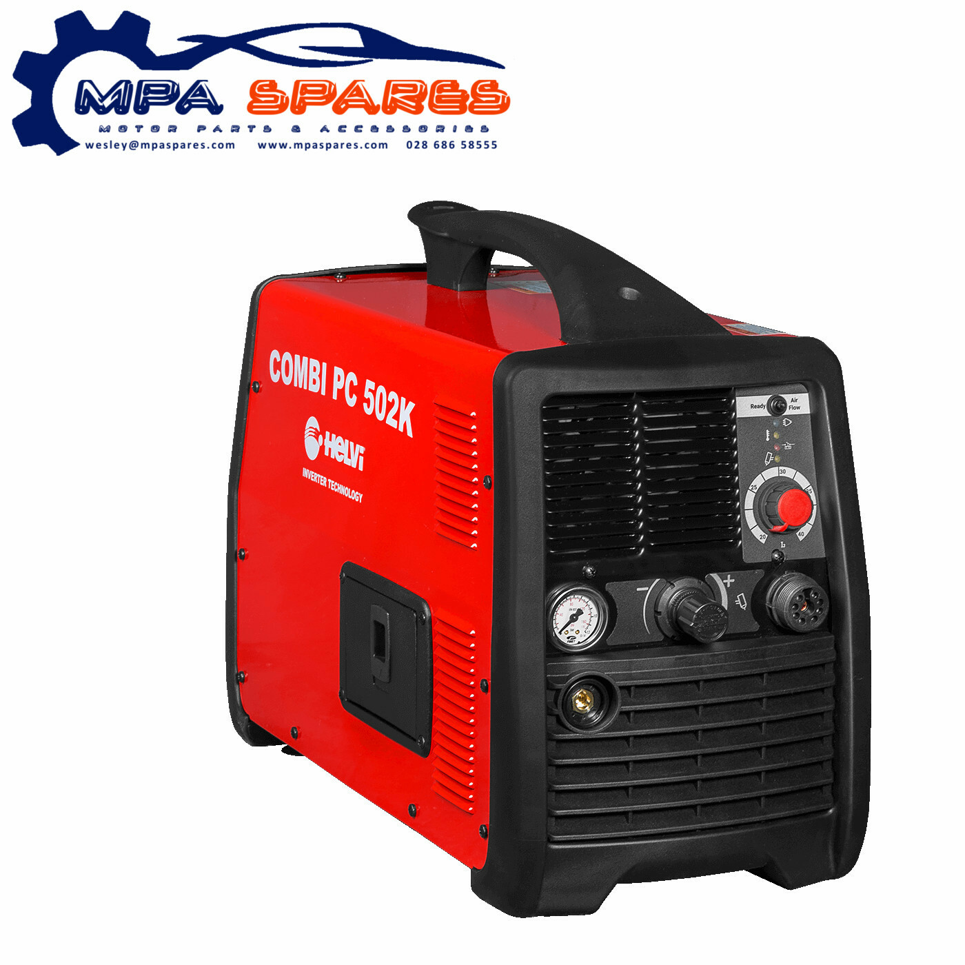 HELVI PLASMA PC502K WITH COMPRESSOR 230V (PT40 TORCH & EARTH LEAD ...