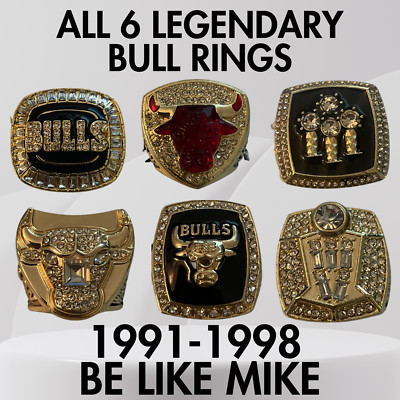 Michael Jordan-Bulls Championship 6 Ring Set OR SINGLE RINGS SIZE 11 | eBay