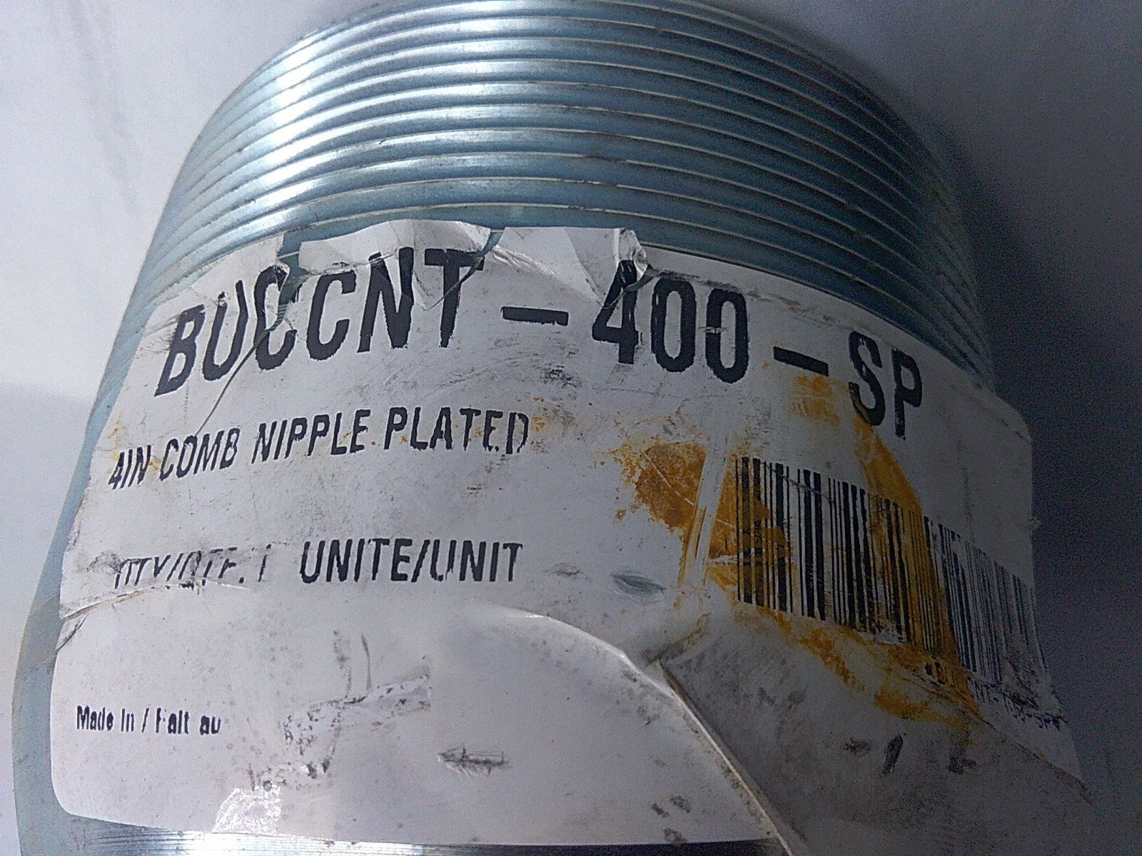 Buccnt, 400-SP, Combination Nipple, 4", Sbwh-b097-bb.yy | eBay
