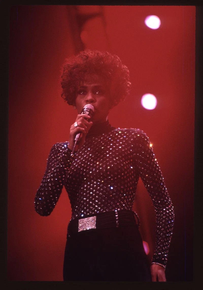 Whitney Houston High On Stage