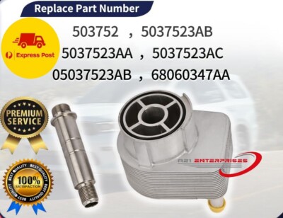 CHRYSLER 5.7L OIL COOLER 5037523AB - 68060347AA From 2009 TO 2022 ...