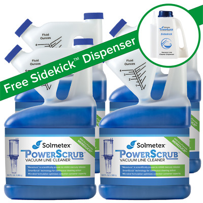 Solmetex PowerScrub Vacuum Line Case Kit Cleaner for Dental | eBay