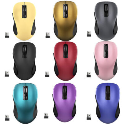 2.4GHz Wireless Optical Mouse Mice & USB Receiver For PC Laptop ...