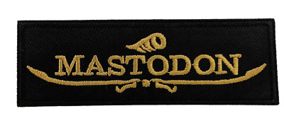 Mastodon Patch, Embroidered Iron On Mastodon Patch | eBay
