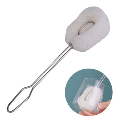 Long Handle Sponge Cup Brush Cup Scrubber Cleaning Brush Kitchen ...