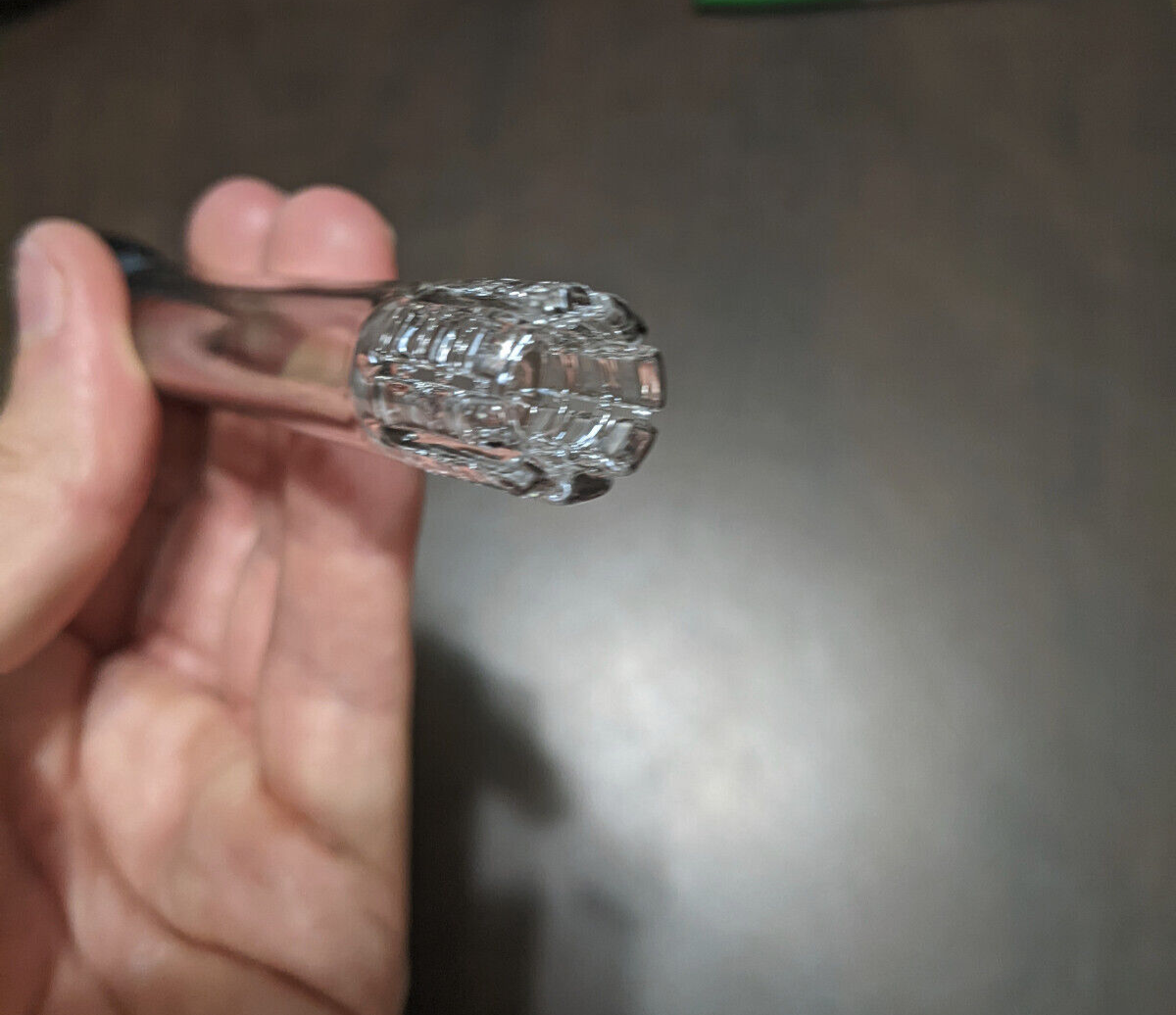 4" Inch 18mm/14mm Downstem Glass Slide Black MATRIX Perc Diffuser | eBay