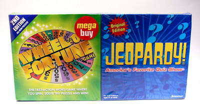 Wheel Of Fortune Jeopardy Board Games Double Pack | eBay