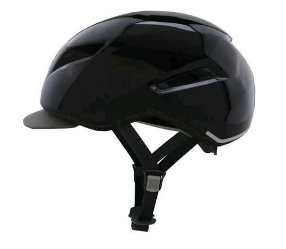 ABUS Yadd-1 Bike Helmet Size Medium Brilliant Black Removable Visor | eBay