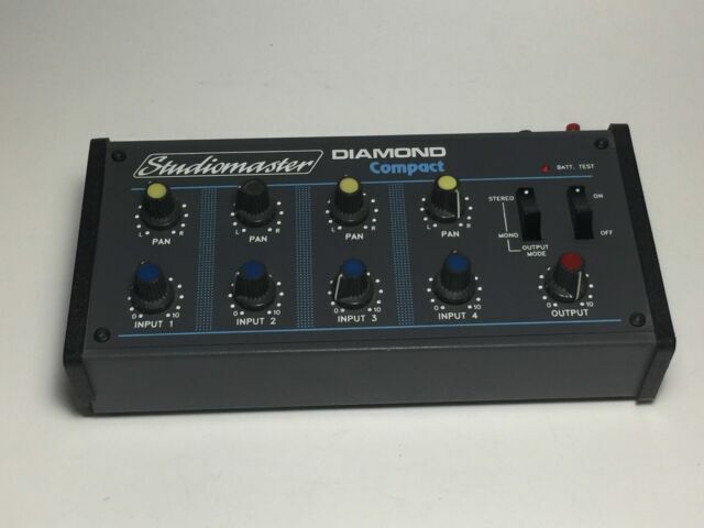 Studiomaster Diamond Compact Portable 4 Channel Mini Mixer for sale ...