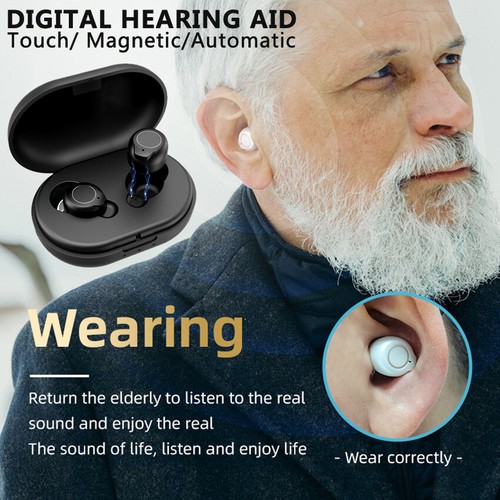 Rechargeable Hearing Aids In Ear Mini Wireless Sound Voice Amplifier ...