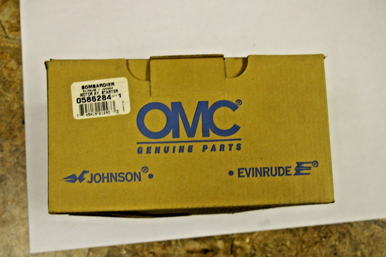 New P/N 0586284, Starter Motor Assembly, Evinrude, Johnson, BRP, 586284 ...