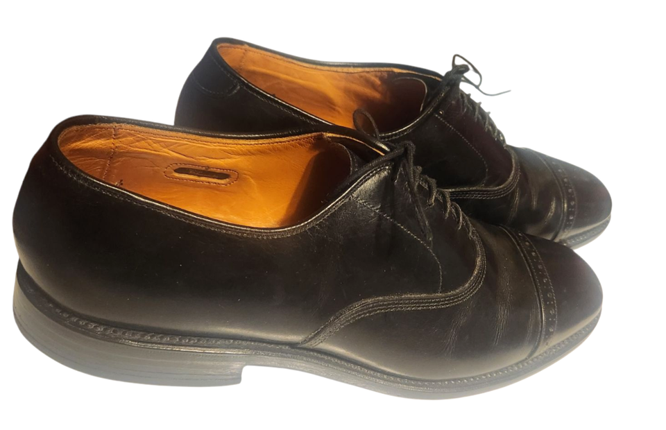 Allen Edmonds Byron Men's Size 9 A Cap Toe Oxfords Dress Shoes Black ...