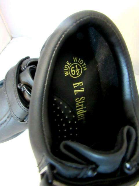 Womens Shoes 6.5W New Comfortable EZ Strider Black Hook and Loop Straps ...