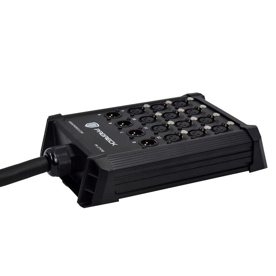 PRORECK 12-Channel Low Profile XLR Send Circuit Board Snake Cables, XLR ...