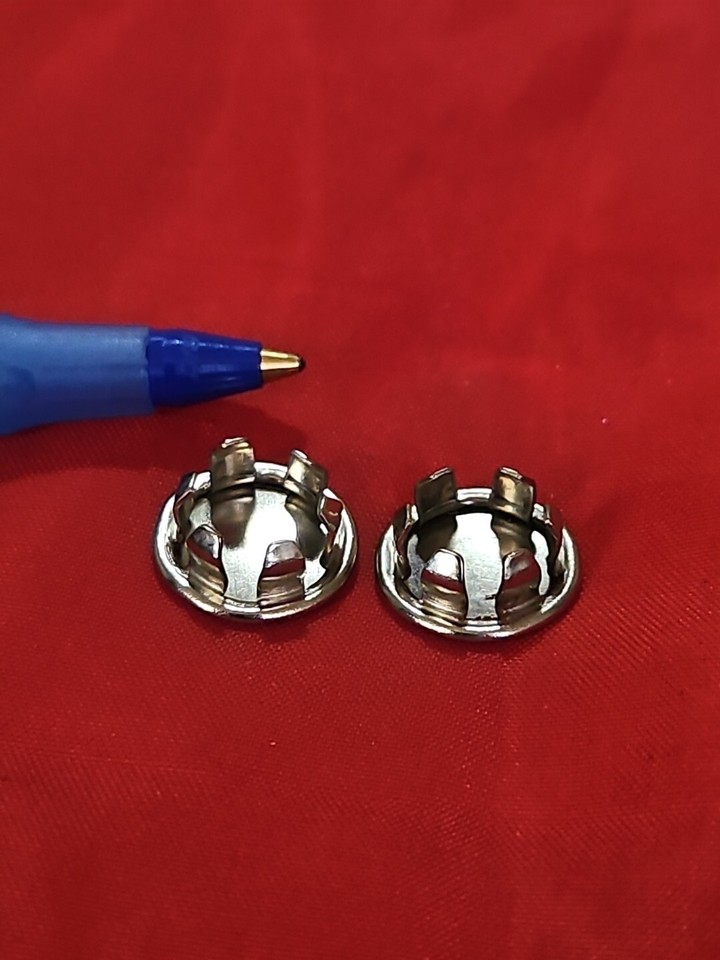 1963-1975 Corvette Conv. Hardtop Decklid Ferrule Chrome Plug Buttons ...