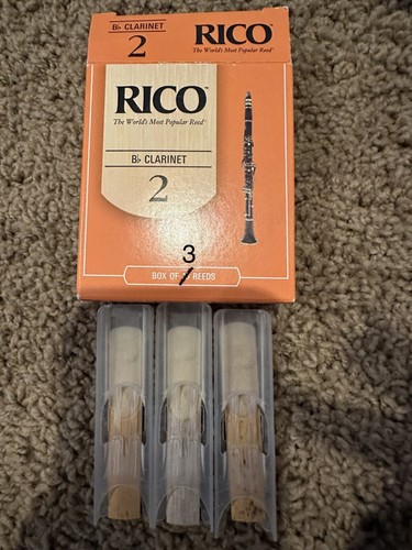 Rico Bb Clarinet Reeds Size 2 (3 Pack) | eBay