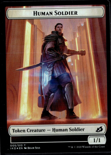 Human Soldier/Beast Token In Foil! MTG Magic The Gathering | eBay