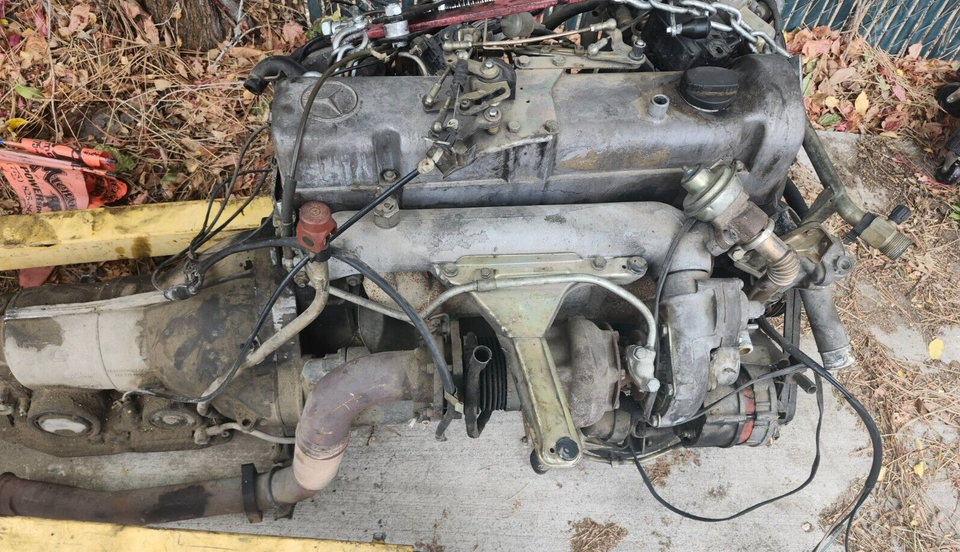 Mercedes-Benz OM617 Engine w/Turbo,Full Intake&Exhaust,Injector pump ...