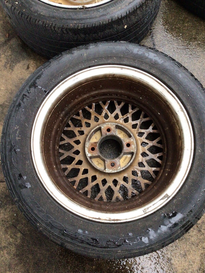 JDM mesh wheels 16x7 Rims For 240SX S13 AE86 RX-7 Rikken 114.3 Datsun ...